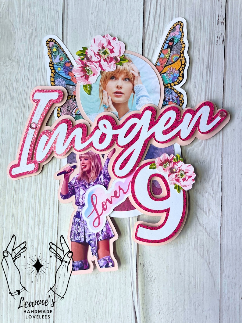 Taylor Swift Themed Birthday Cake Topper - Etsy UK