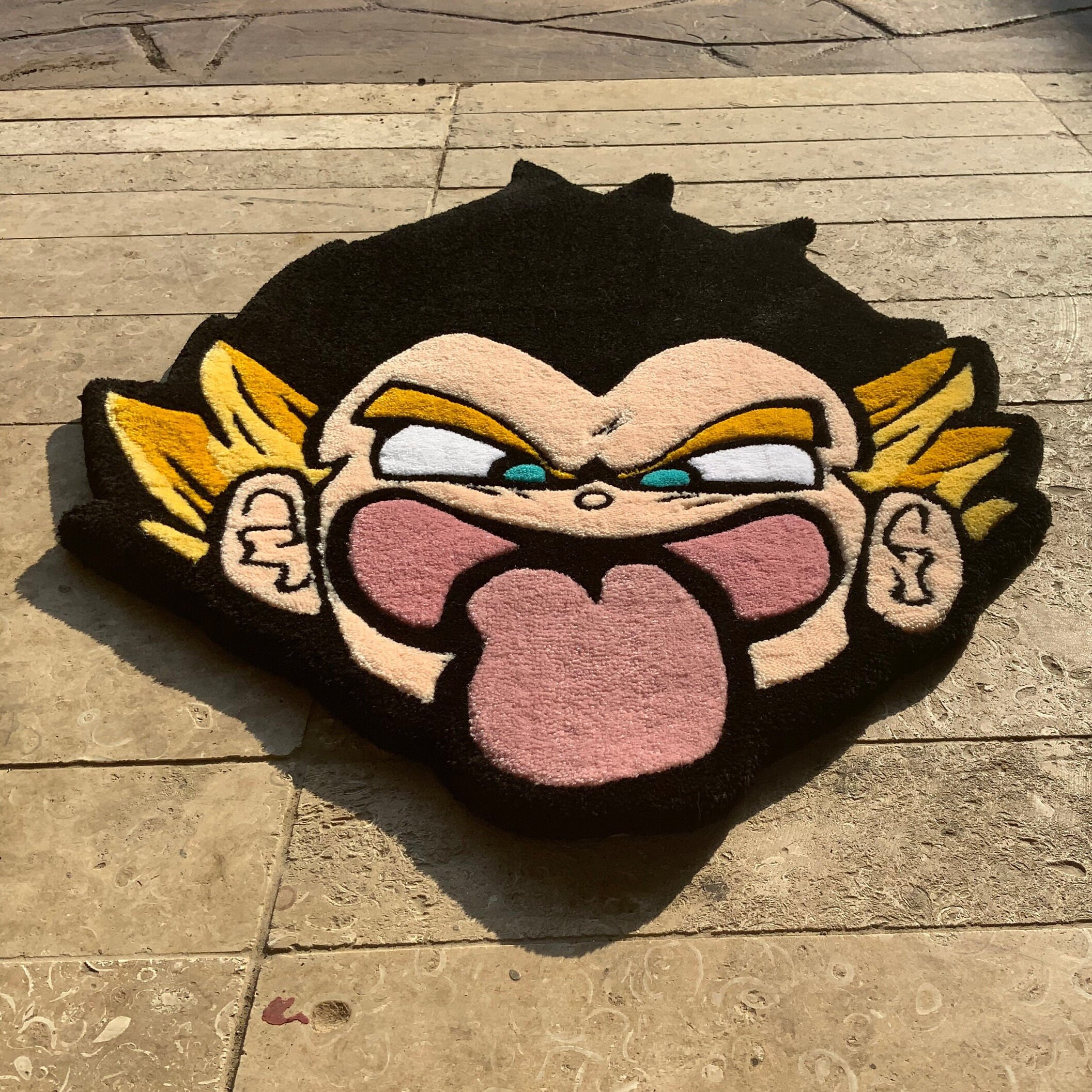 Super Saiyan Gotenks Rug Dragon Ball Rug Tufted Rugs Anime Rug Dragon ...