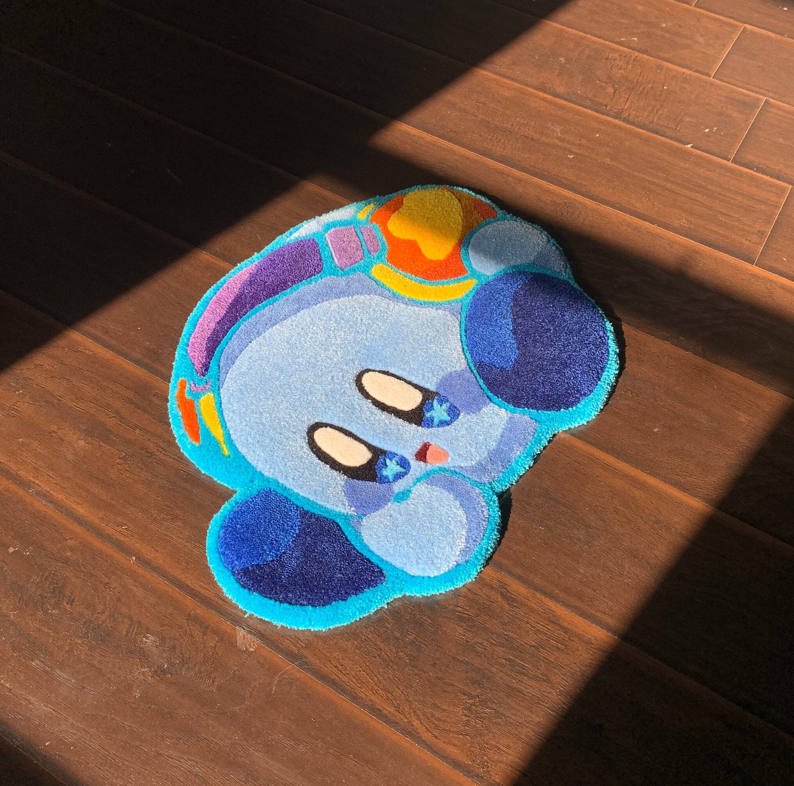 Kirby Headphones Rug | Kirby Rug | Kirby, Girl Room Decor | Pink Rug ...