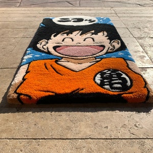 Kid Goku Tufted Rug Dragon Ball Rug Tufted Rugs Anime - Etsy