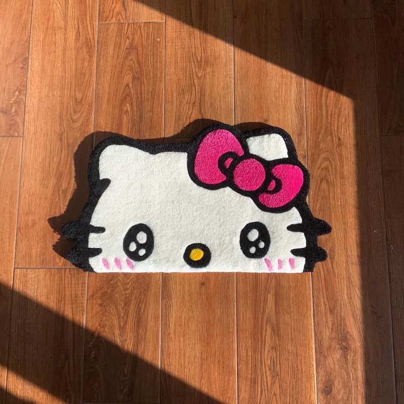 Hello Kitty | Hello Kitty Rug | Tufted Rugs | Sanrio Rug | Gift | Room ...