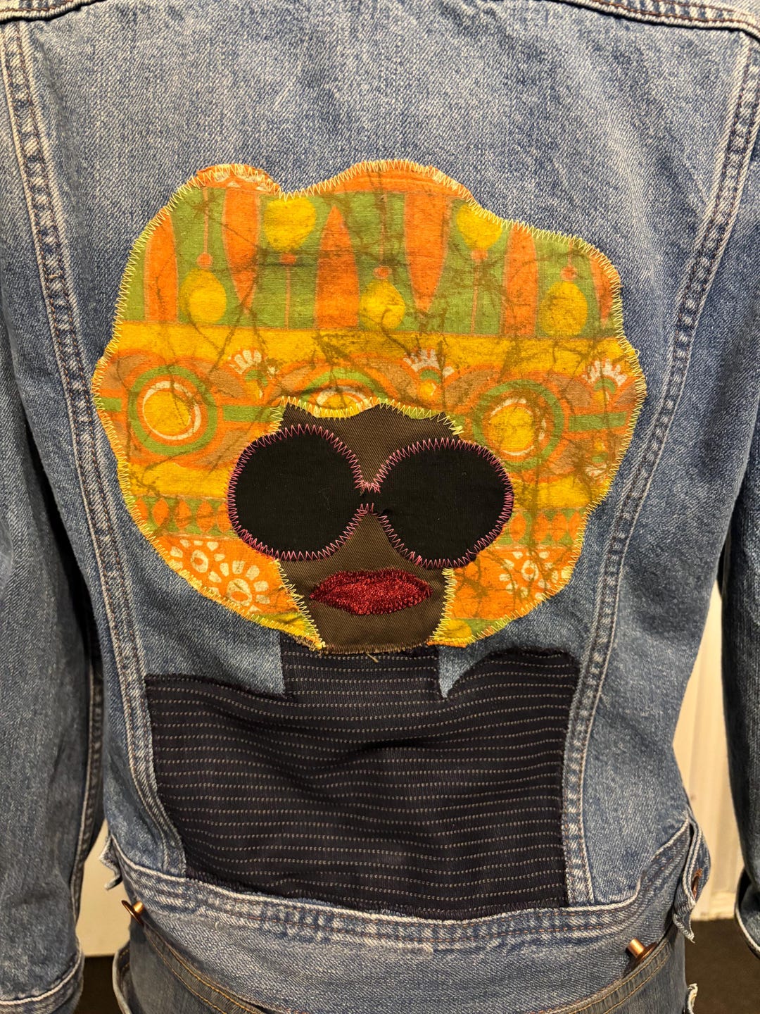 One of a Kind Upcycled Thrifted Jean Jacket -june - Etsy