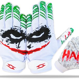 Scale Wear Jester Joker Football Receiver Gloves Elite Sticky Tacky Pro ...