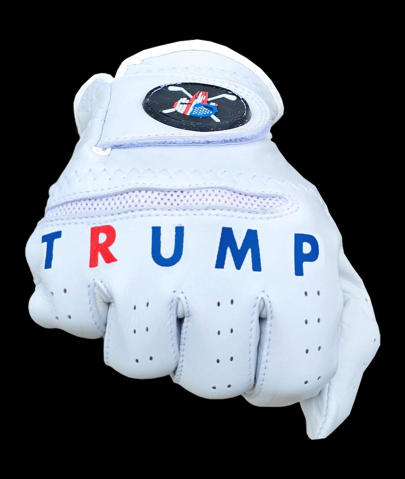 Trump Skull Golf Glove, 100% Cabretta Leather, MAGA Political Gift - Etsy