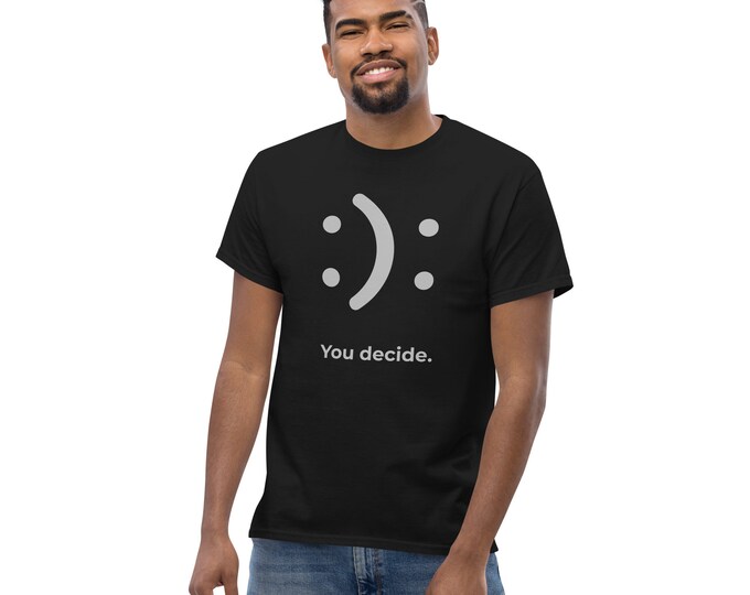 Happy Sad Shirt, Smiley Face, Frown Face, Cute T Shirt, Raglan Tee ...