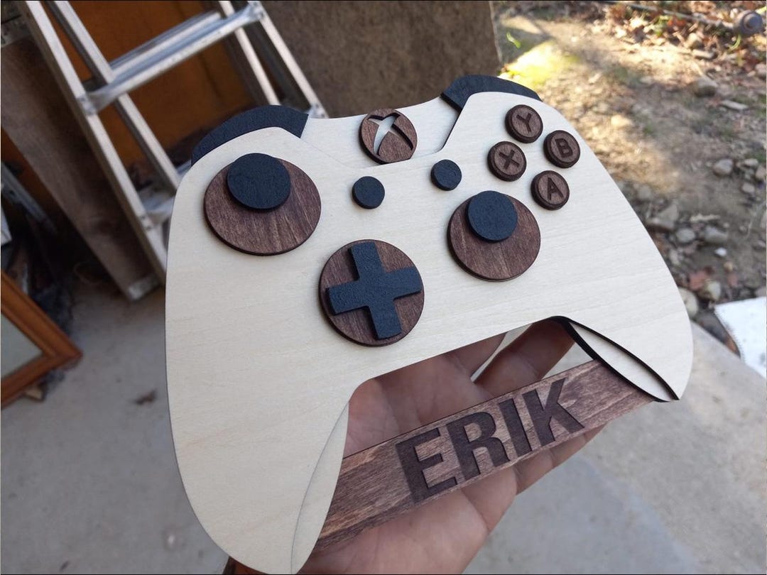 Video Game Console Remote / Layered Plywood Wall Art / Game Room Art ...