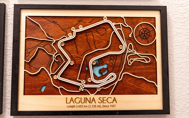 Laguna Seca Layered Map / Racing Track Map / Formula 1 / Grand Prix ...