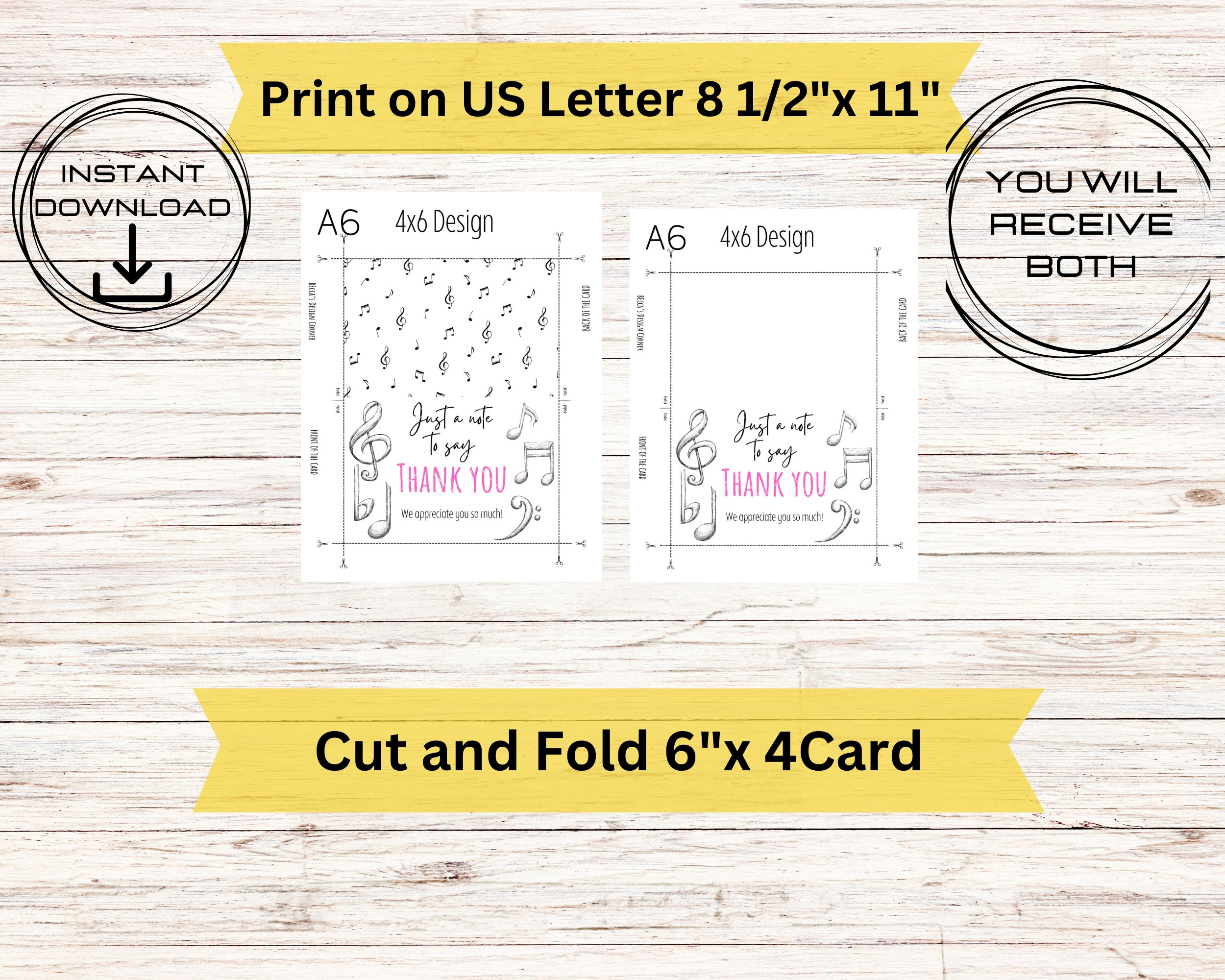 Music Teacher Card, Music Teacher Thank You, Teacher Appreciation Card ...