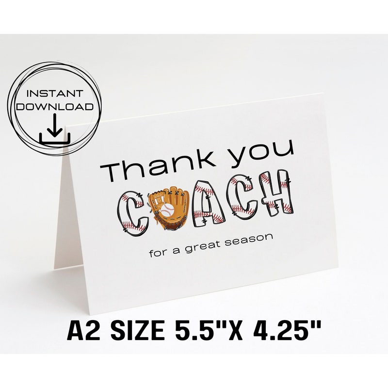 Baseball Thank You - Etsy