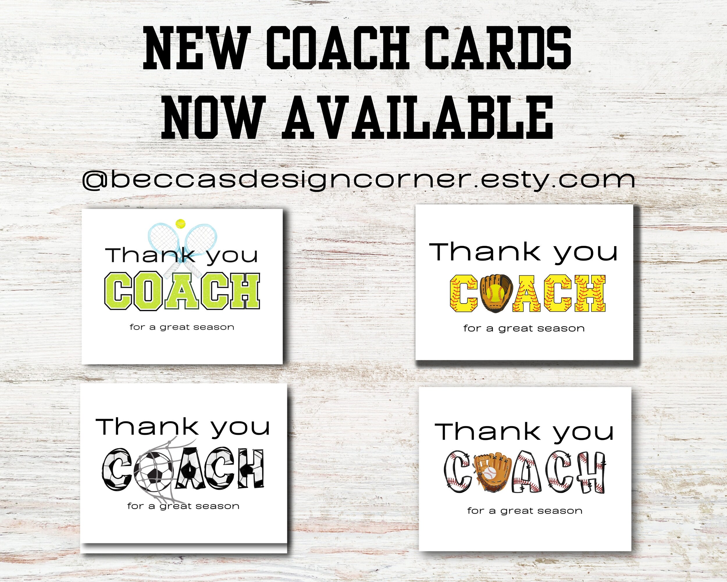 Baseball Thank You Card, Baseball Coach, Thank You Card, Coach Card ...