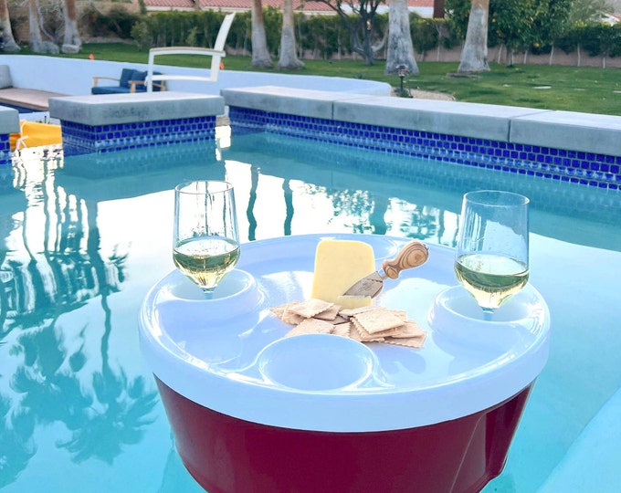 Floating Charcuterie and Beverage Holder for Pool or Hot Tub - Etsy