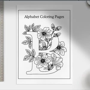 Printable Alphabet Coloring Pages | Black & White ABC Worksheets for ...