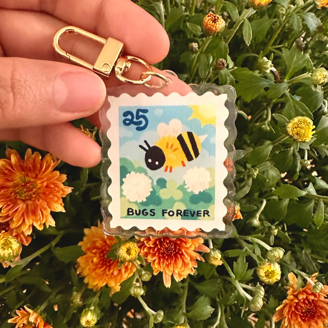 Bugs Forever Stamp Keychain Charms - Etsy