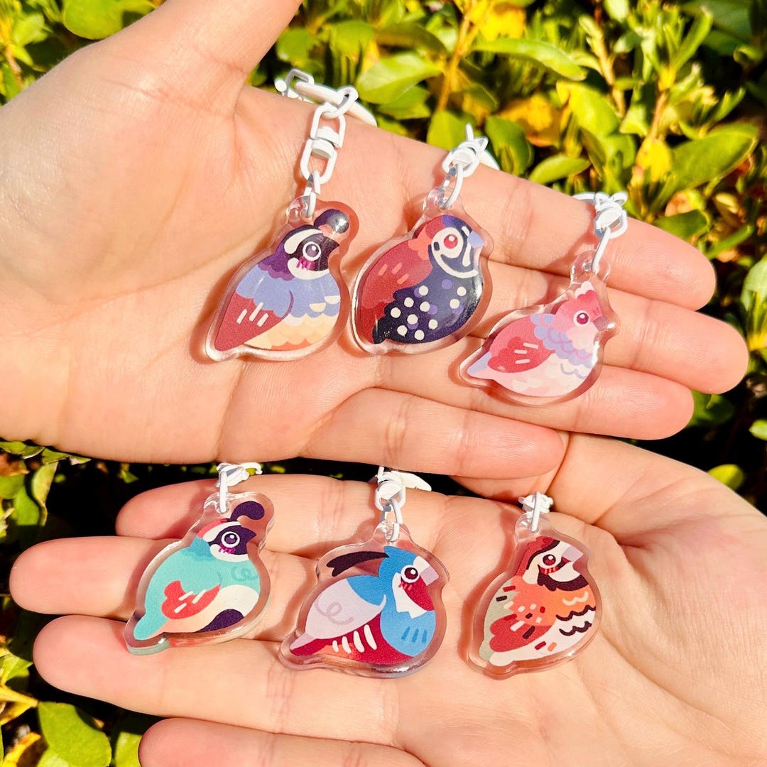 GACHA QUAIL! Random Gachapon Quail Keychain Charms - Etsy
