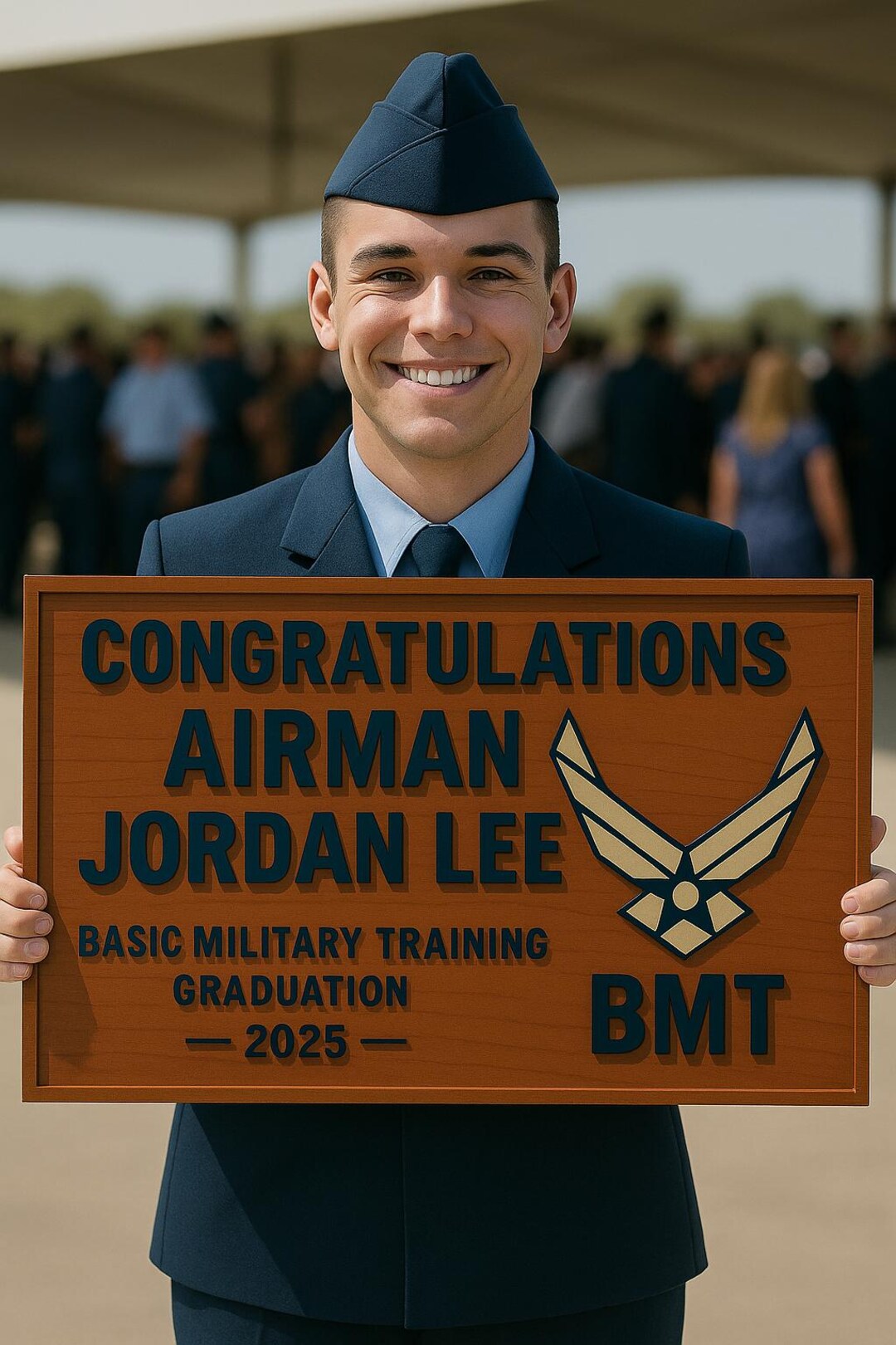 Personalized Air Force Basic Training Graduation Sign – Custom Name ...