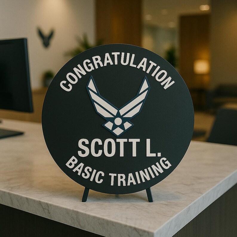 Air Force Basic Training Graduation Sign – Personalized Military Plaque ...