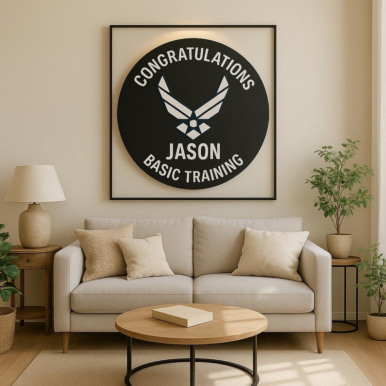 Air Force Basic Training Graduation Sign – Personalized Military Plaque ...