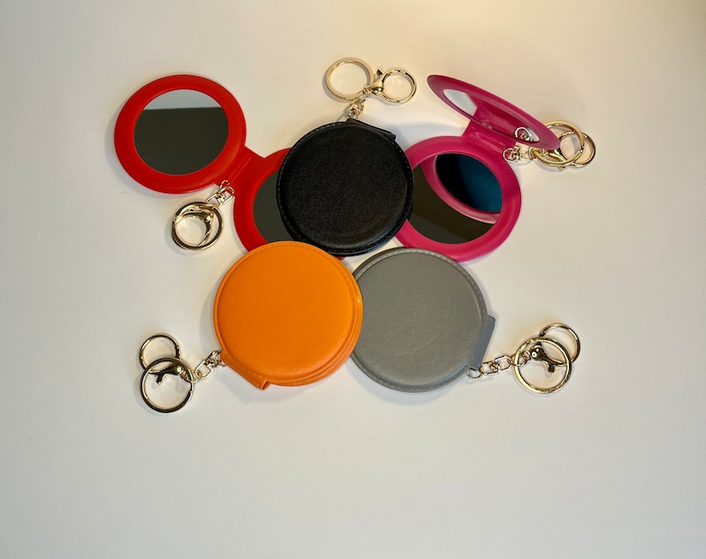 Blank Compact Mirror Keychain, Monogram Compact Mirror, Craft Blanks ...