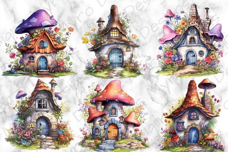 Gnome House Clipart. Garden Clipart. PNG Format. Transparent Background ...