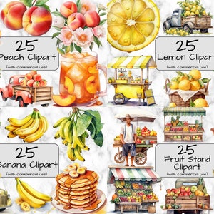 300 Fruits MEGAPACK. Fruit Clipart. PNG Formant. Transparent ...