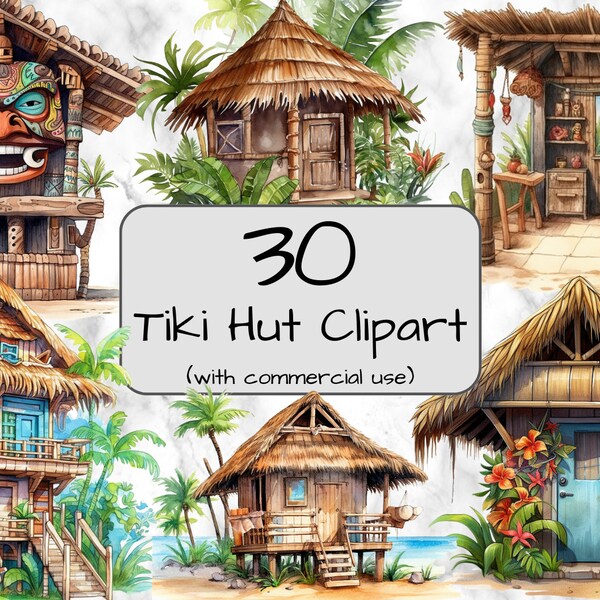 Tiki Hut - Etsy