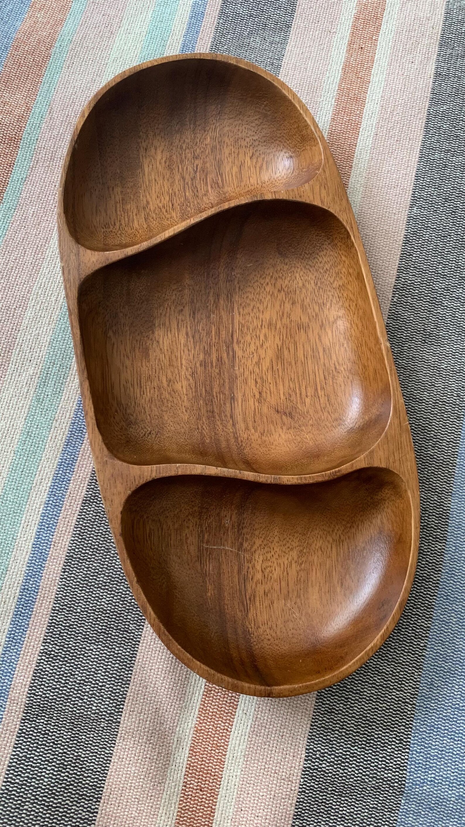 Vintage Monkey Pod Wood Bowl With Leilani Tag – Evergreen Collection - Etsy