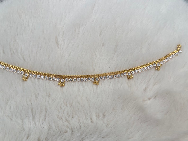 Womens Gold Indian Style Anklet - Etsy
