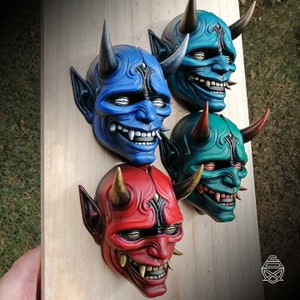 Oni Wall Mask - Etsy