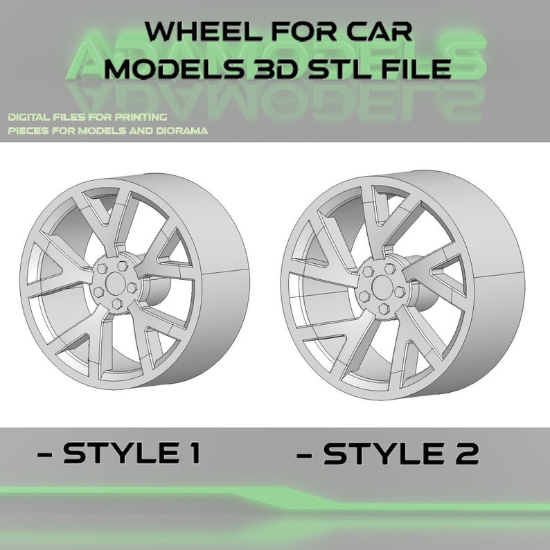 Wheels for Car Models Stl Files (including Hotweels Scale) - Etsy