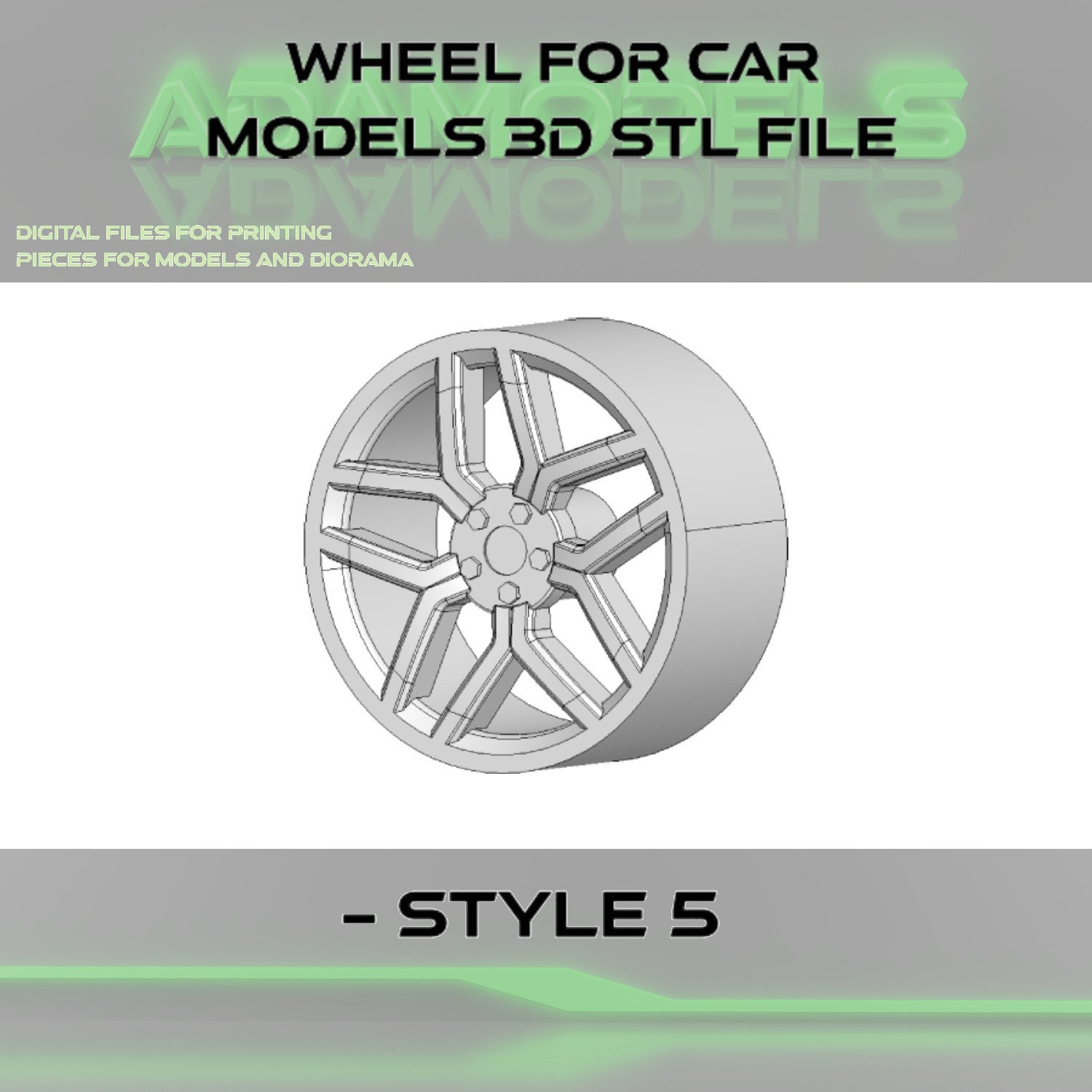 Wheels for Car Models Stl Files (including Hotweels Scale) - Etsy