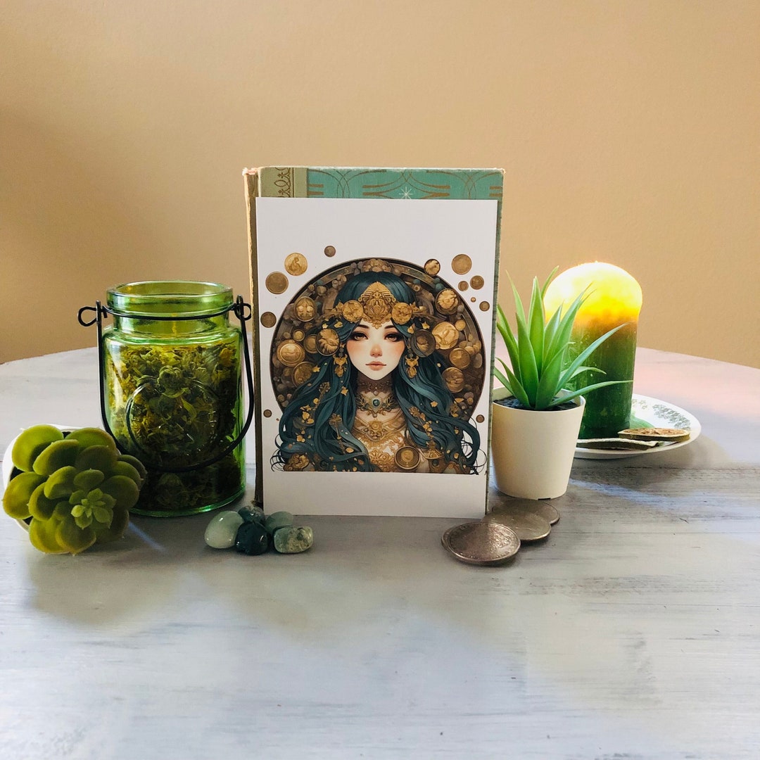 Tyche Art Print Goddess Tyche Alter Art Witch's Alter Magick Alter ...