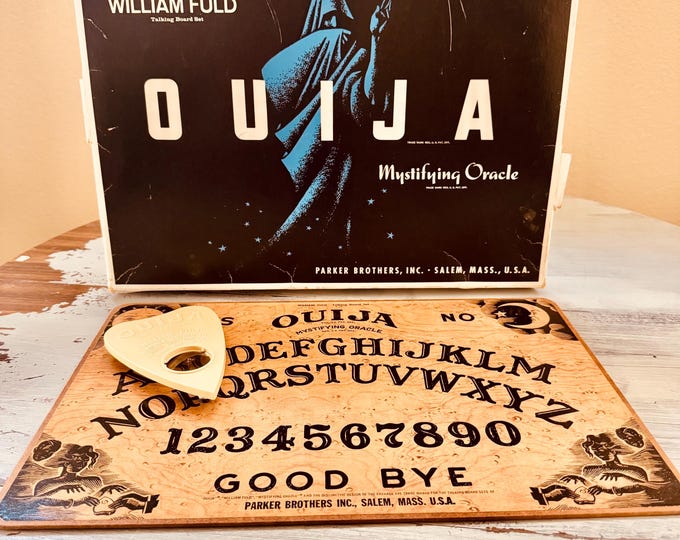 Vintage 1960s First Edition Parker Brothers Ouija Board Complete | Vintage Ouija Board Vintage W ...