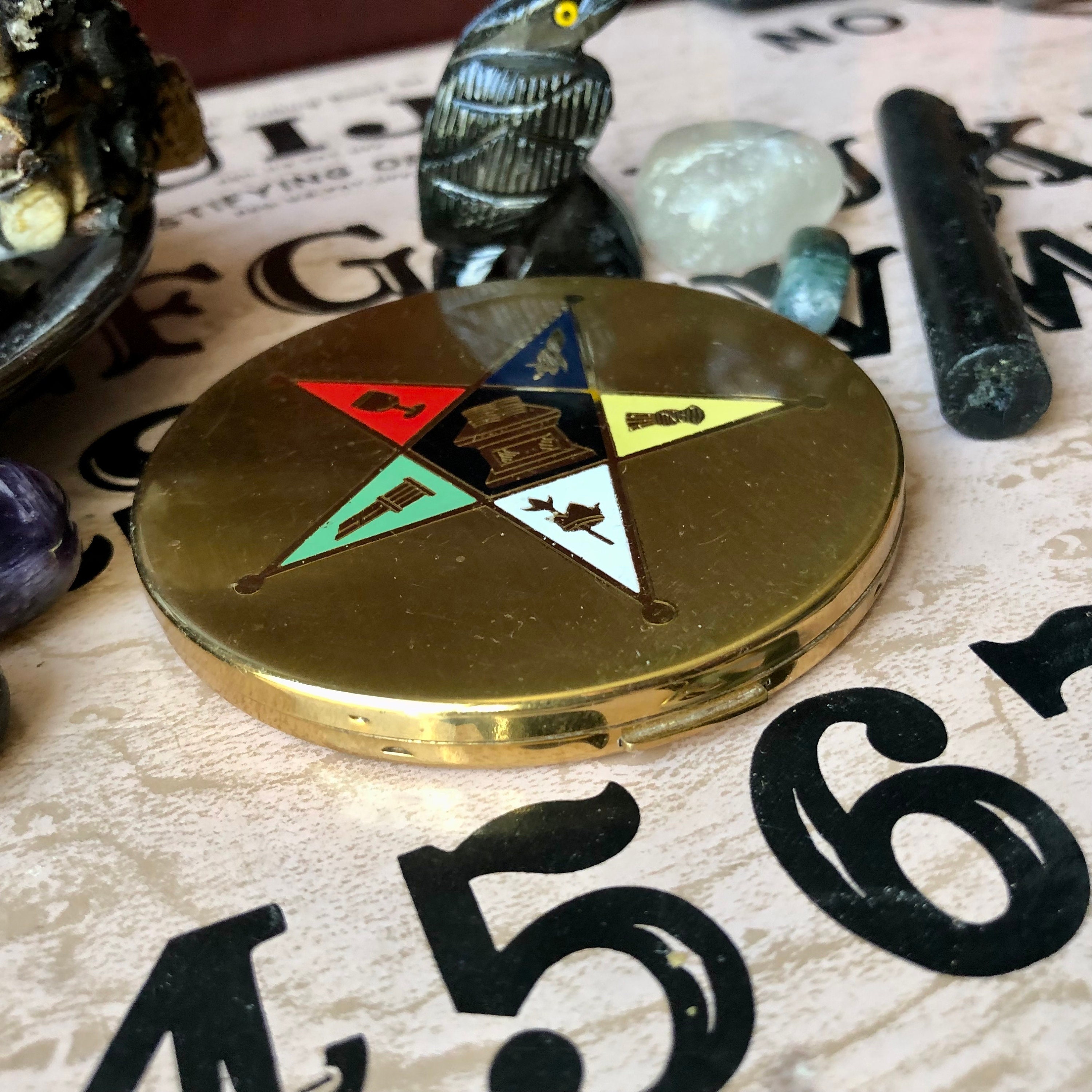 Vintage Order of the Eastern Star Compact Antique Masonic - Etsy