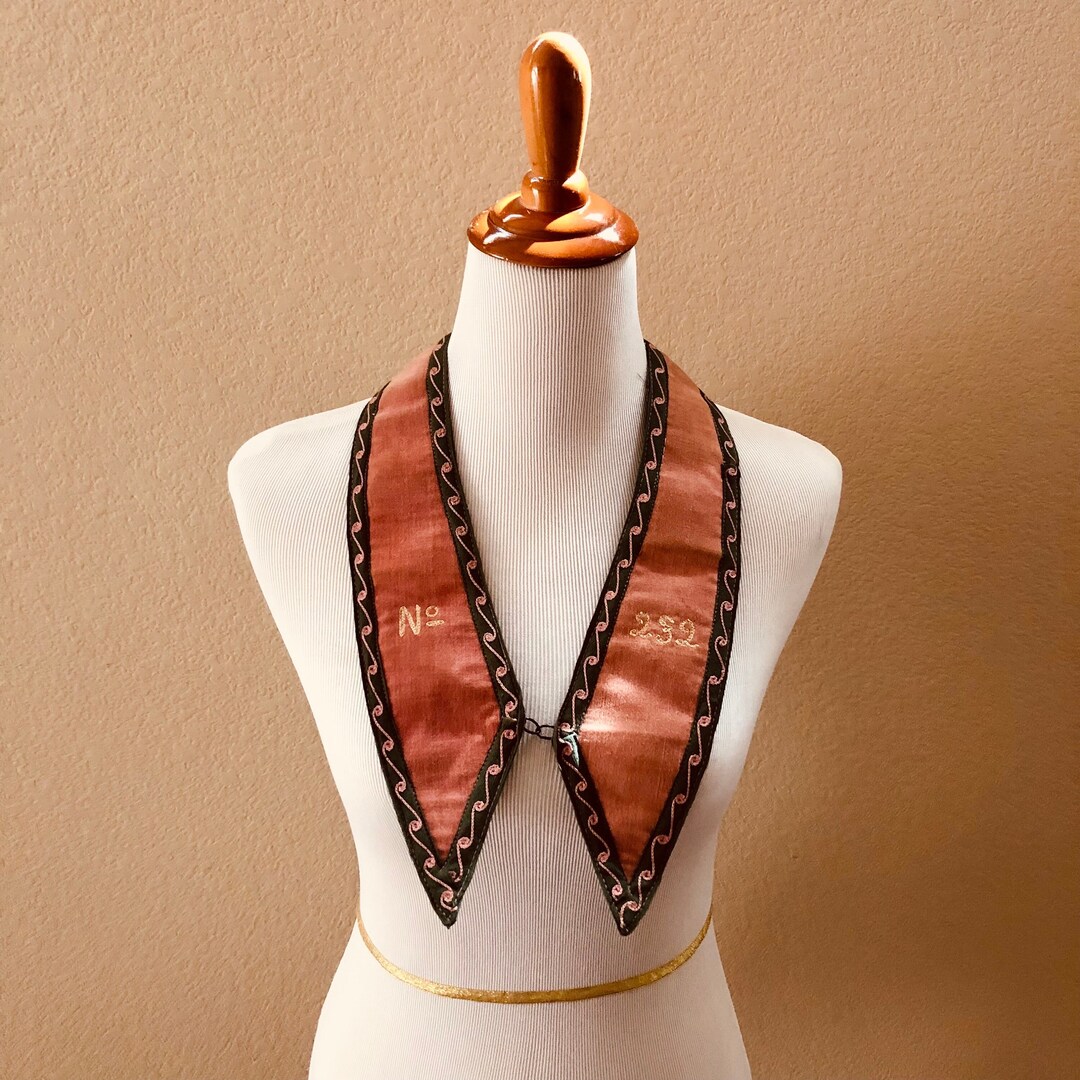 Vintage Odd Fellows Ceremonial Sash | Retro Odd Fellows Tassel Collar ...