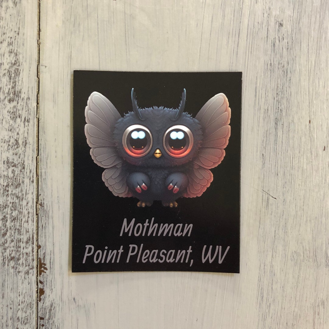 Mothman Point Pleasant West Virginia Magnet Kawaii Chibi Mothman ...