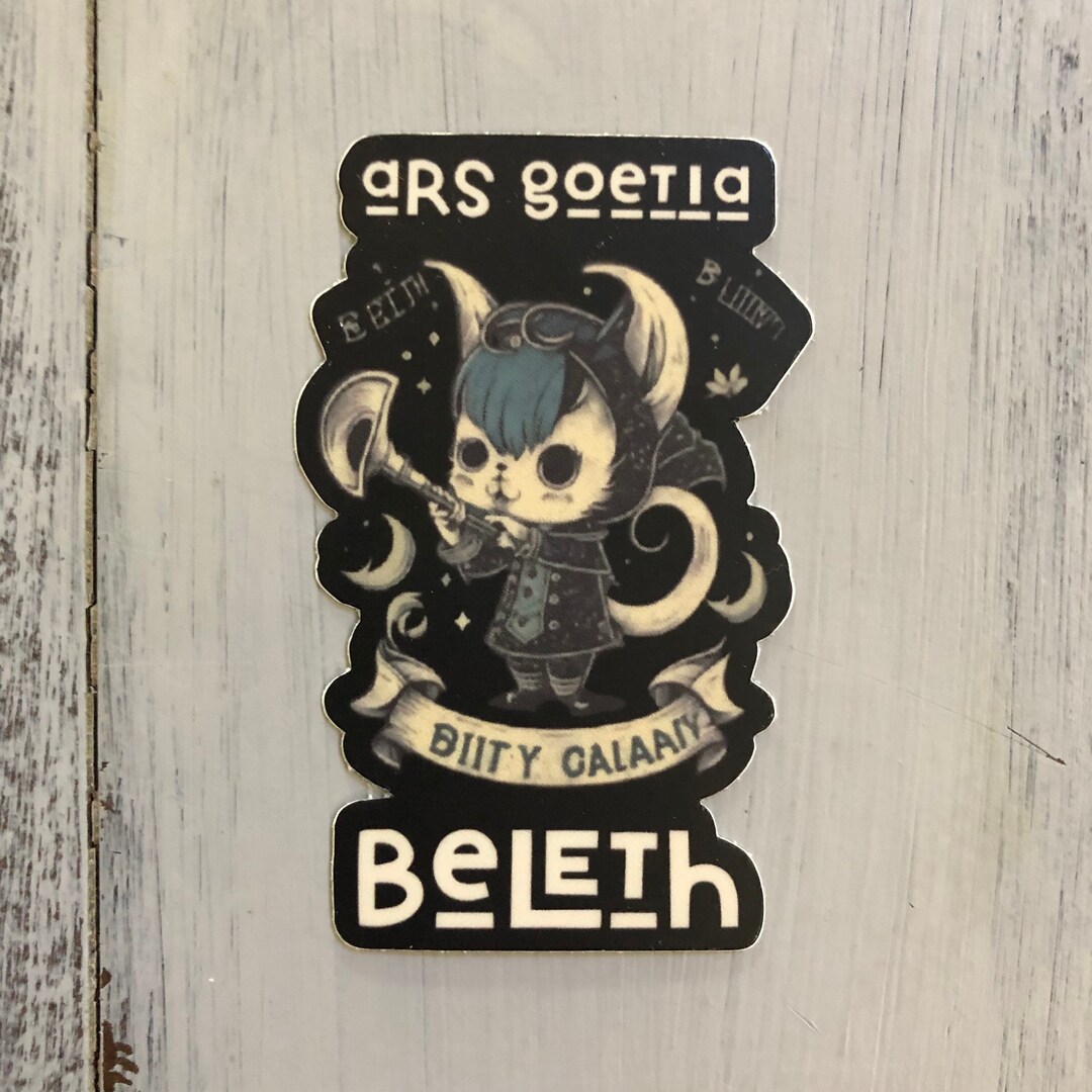 Beleth Demon Sticker | Stolas Die-cut Sticker | Goetia Lesser Keys of ...