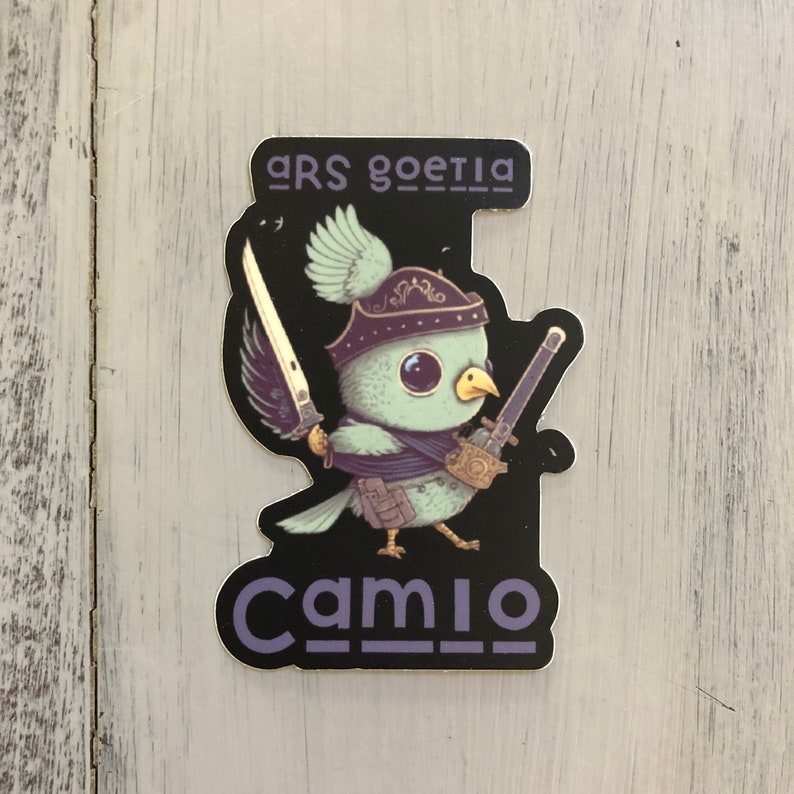 Camio Caim Demon Sticker Stolas Die-cut Sticker Goetia - Etsy