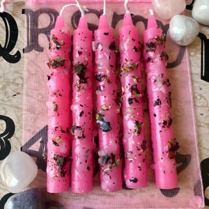 Witchmade Spell Candles | Love Spell Candles Ritual Candles | Pink ...