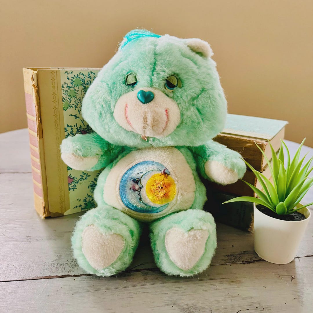 Vintage 1980's Bedtime Bear Retro Care Bear | Vintage Bedtime Bear ...