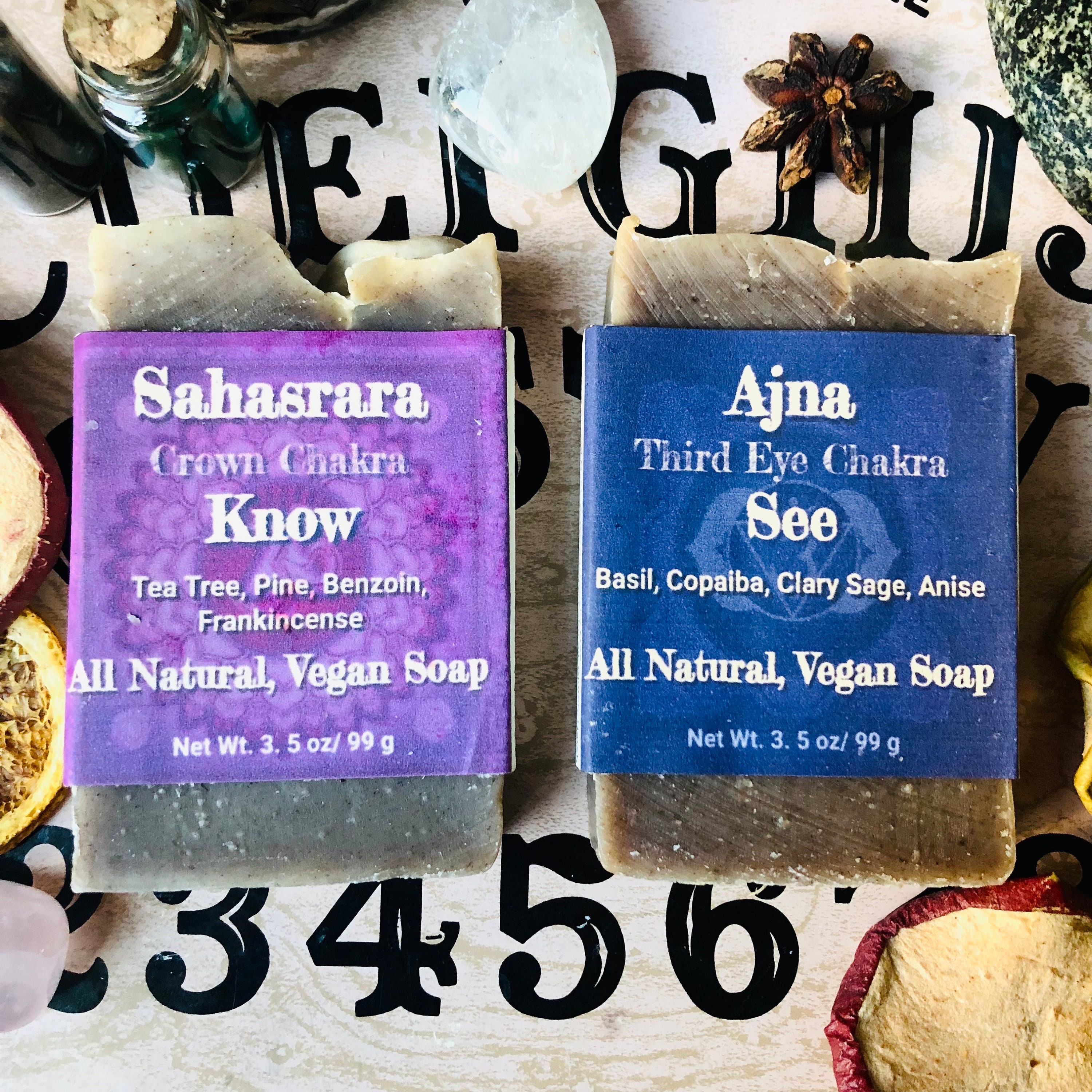 Chakra Cleansing Bath Soaps | Handmade Vegan Soap | Crown Chakra Third ...