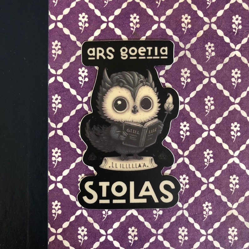 Stolas Demon Sticker Stolas Die-cut Sticker Goetia Lesser - Etsy