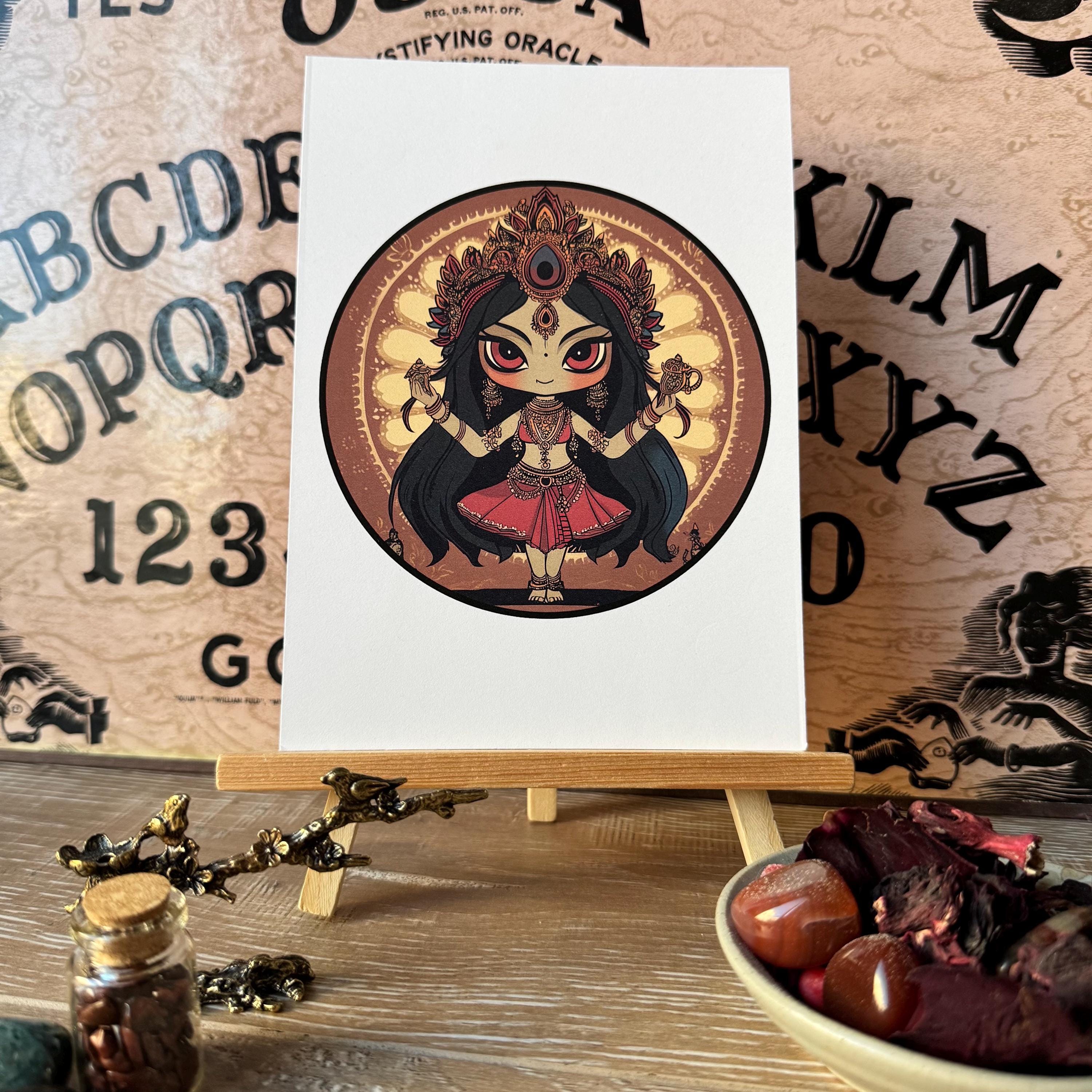 Kali Art Print | Goddess Kali Ma Altar Art | Witch's Altar Magick Altar ...