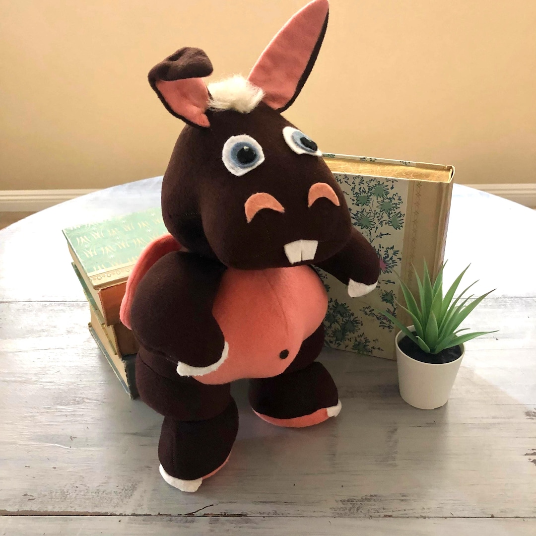 Vintage 1980's Wuzzles Hoppopotamus Handmade Plush | 1980's Wuzzels ...