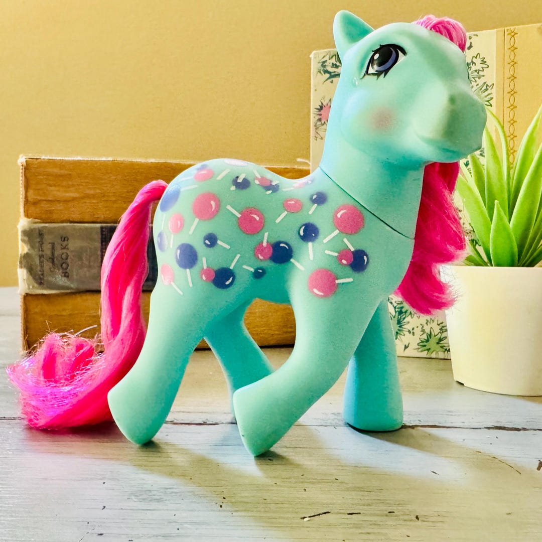 Vintage 1980's My Little Pony Sweet Tooth Twice as Fancy Pony G1 ...
