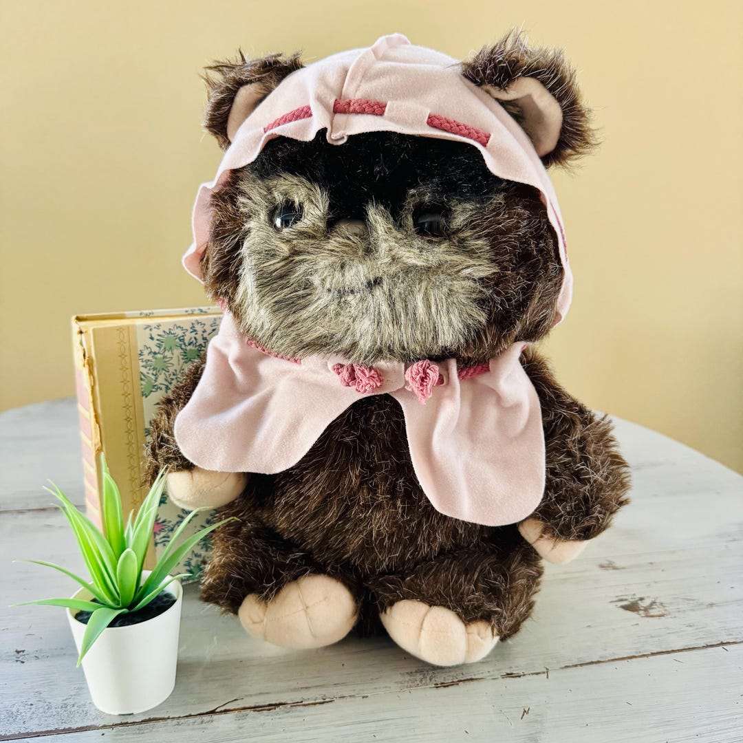 Vintage 1980's Paploo Ewok Plush | Return of the Jedi Toy | 1983 Ewok ...
