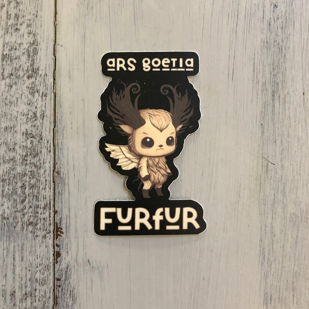 Furfur Demon Sticker | Stolas Die-cut Sticker | Goetia Lesser Keys of ...