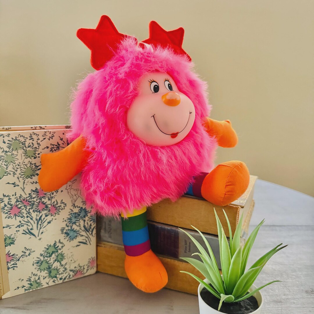 Vintage 1980's Dee-lite Pink Sprite Plush | Vintage Rainbow Brite Pink ...