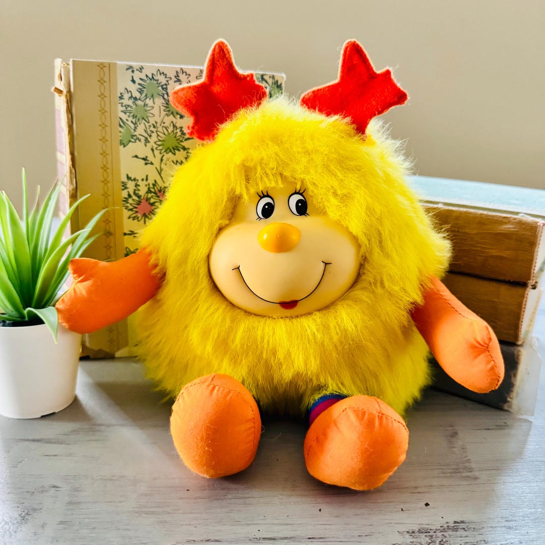 Vintage 1980's Merrily Sprite Plush | Vintage Rainbow Brite Yellow ...
