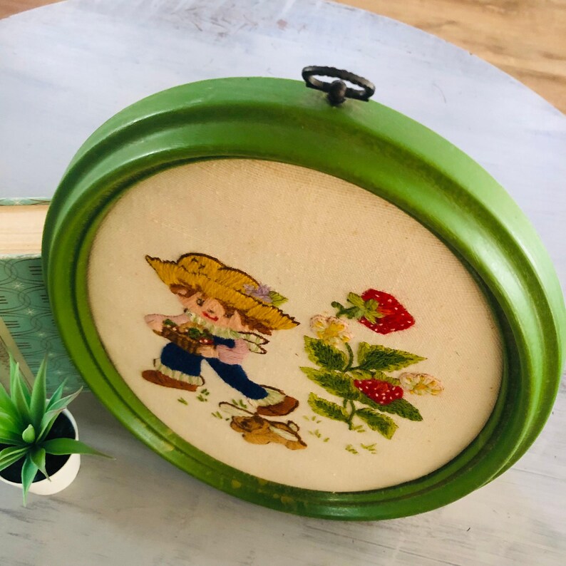 Vintage 1980's Huckleberry Pie Embroidery | 1980s Strawberry Shortcake ...