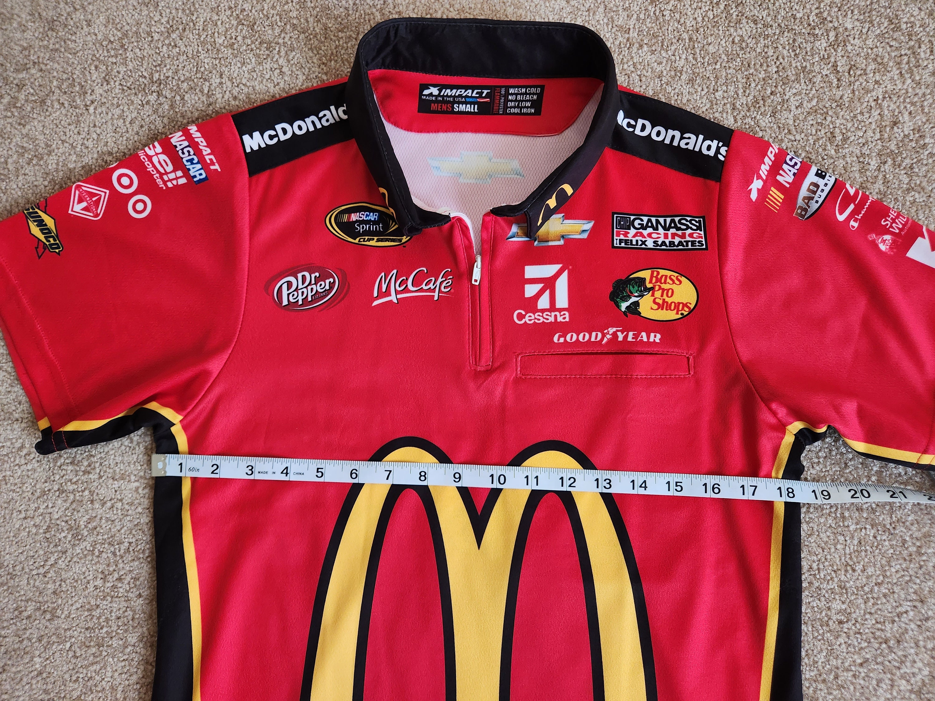 Jamie Mcmurray/chip Ganassi Racing Team-issue Crew Shirt SMALL - Etsy